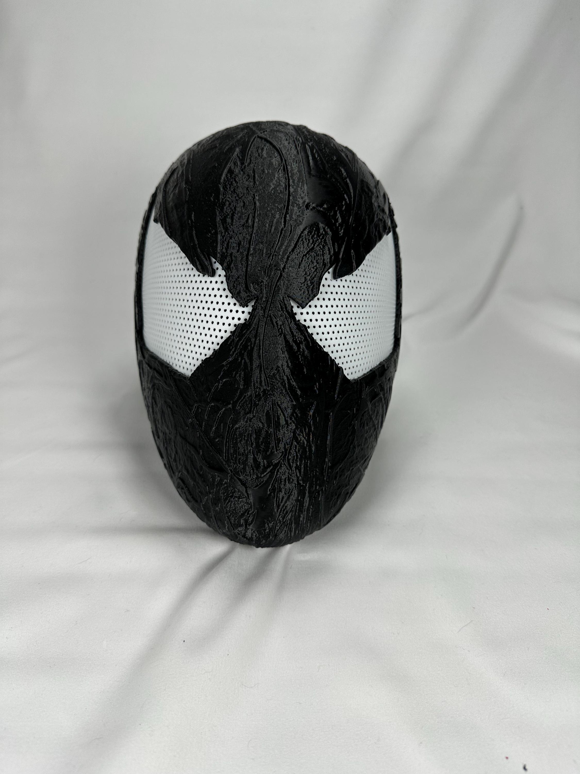 3D Printed Symbiote Spider-man Helmet: Cosplay Mask, Collectible - Etsy