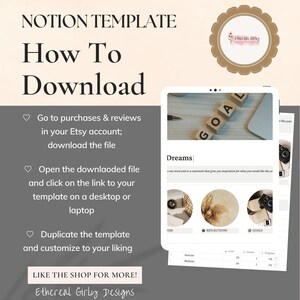 Minimalistic 2025 Notion Template, New Year Planner, Aesthetic Digital ...