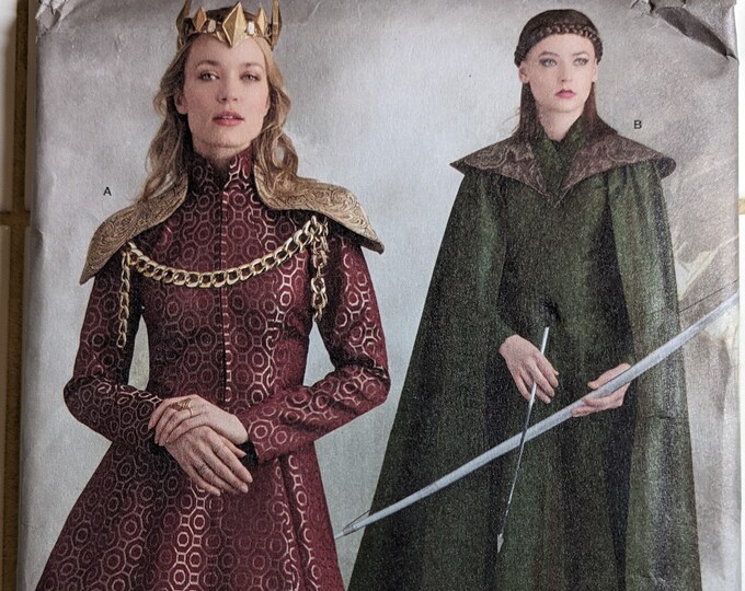 SIMPLICITY 8768 UNCUT Costume Game of Thrones Cersei Medieval Lord of ...