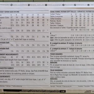 NEW LOOK 6554 / D0931 UNCUT Knit Jumpsuit Wrap Dress Tie Maxi Pattern ...