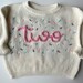 Hand Embroidered Baby Name Sweater | Custom Embroidered Baby Toddler ...