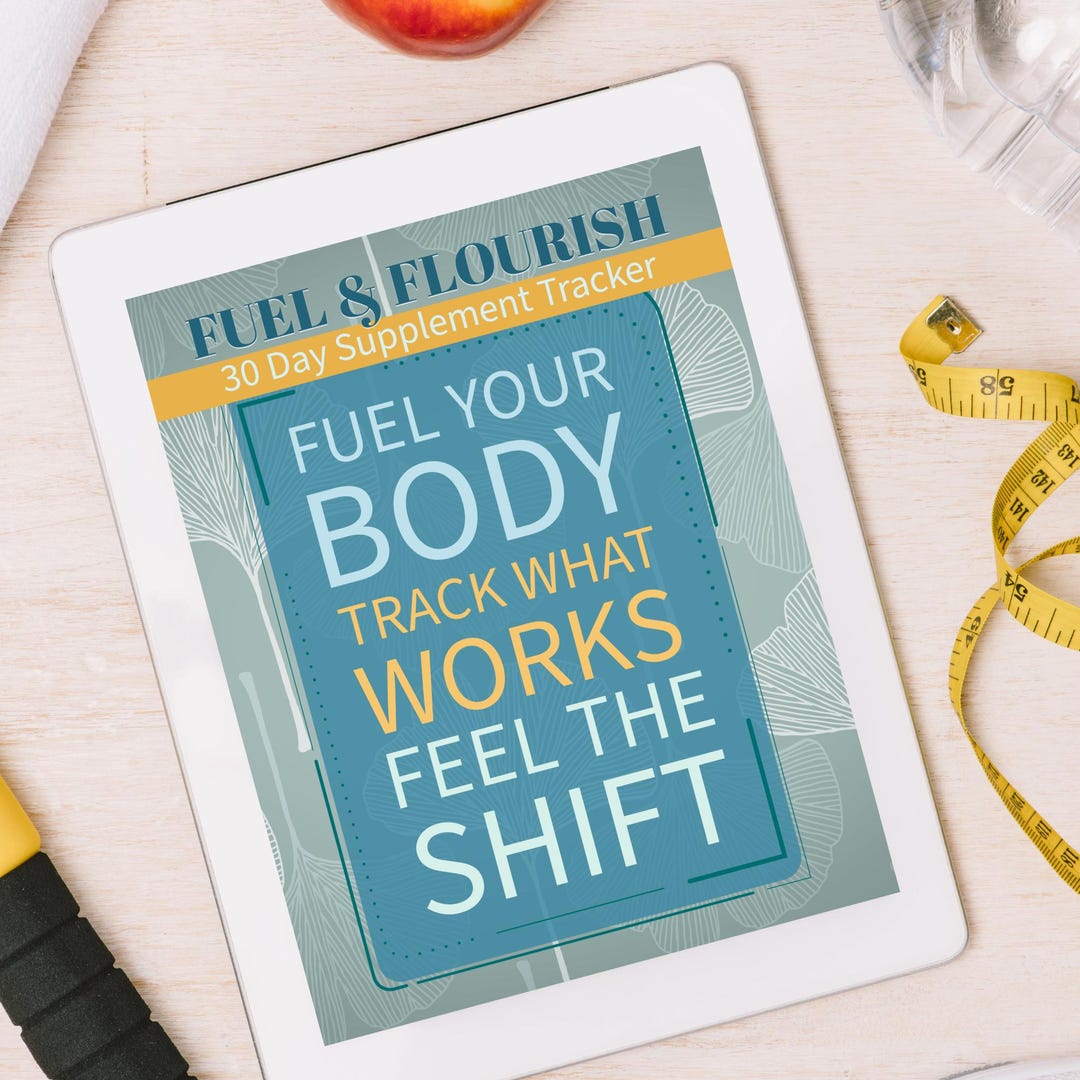 30-day Supplement Tracker: Printable Wellness Journal (PDF Download) - Etsy