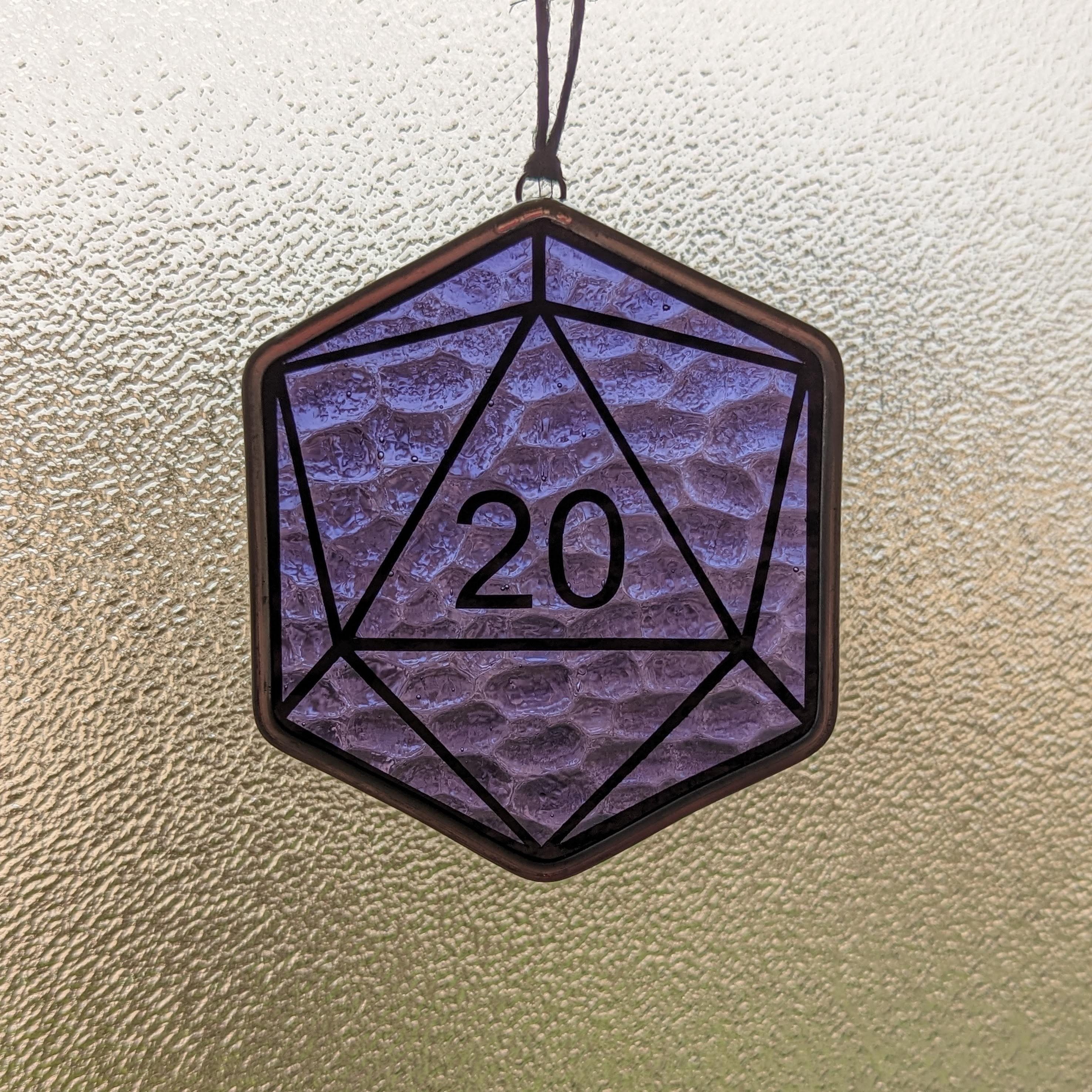 D20 Stained Glass Gamer Gift Dnd Gift Tabletop RPG - Etsy