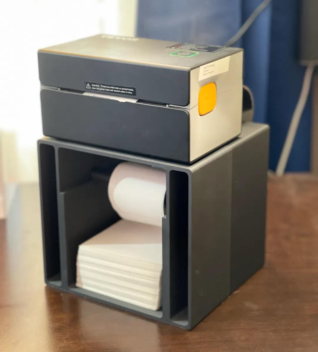 Thermal 4x6 or 3x5 Label Printer Stand for Both Stack And/or Roll ...