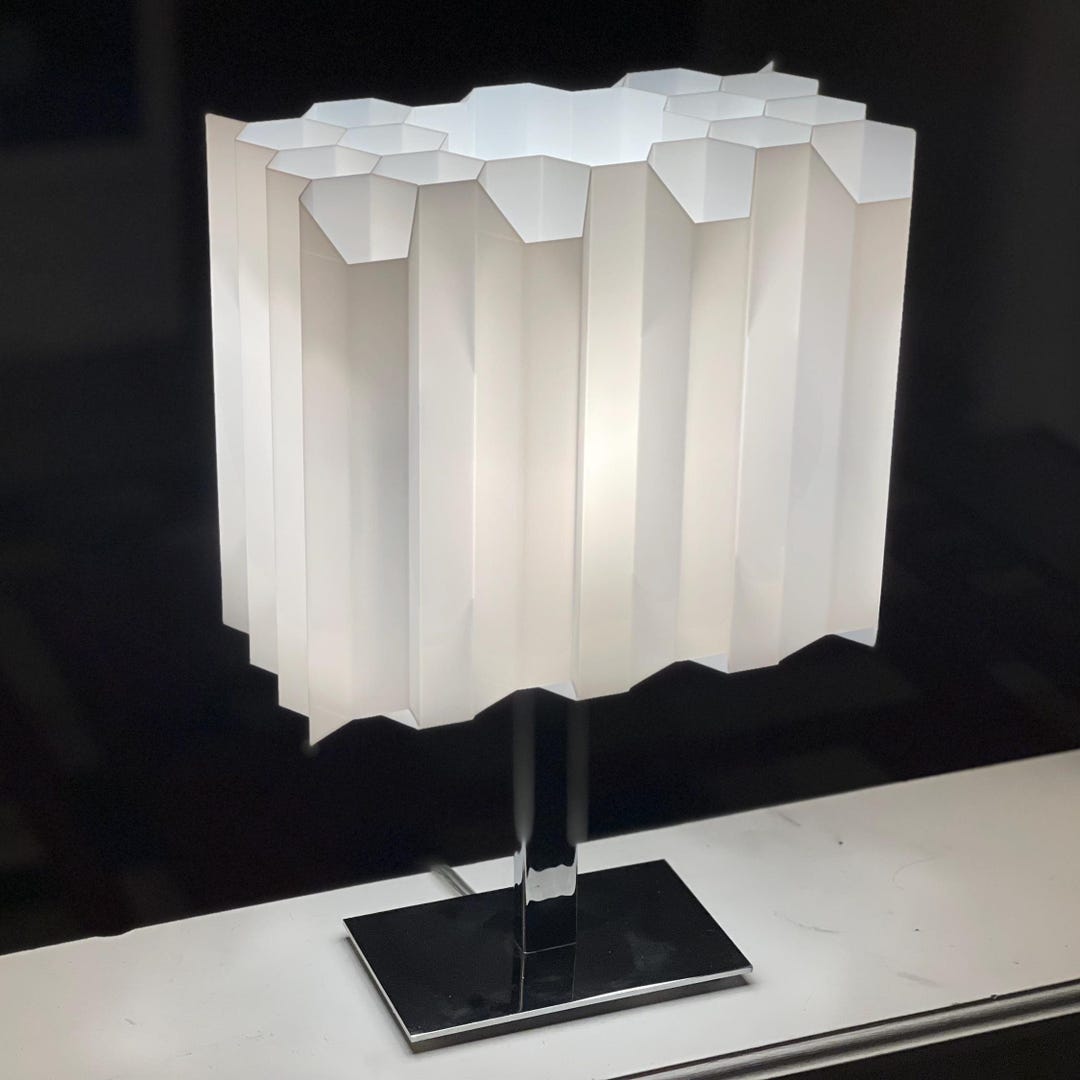 Table Lamp Hexagon Wide Lamp Shade, Contemporary Home Decor, Stylish ...