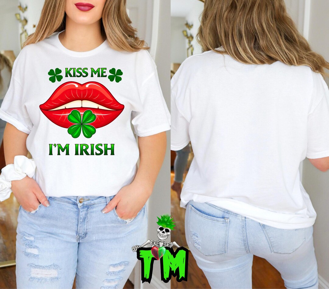Kiss Me I'm Irish DTF Design - Etsy