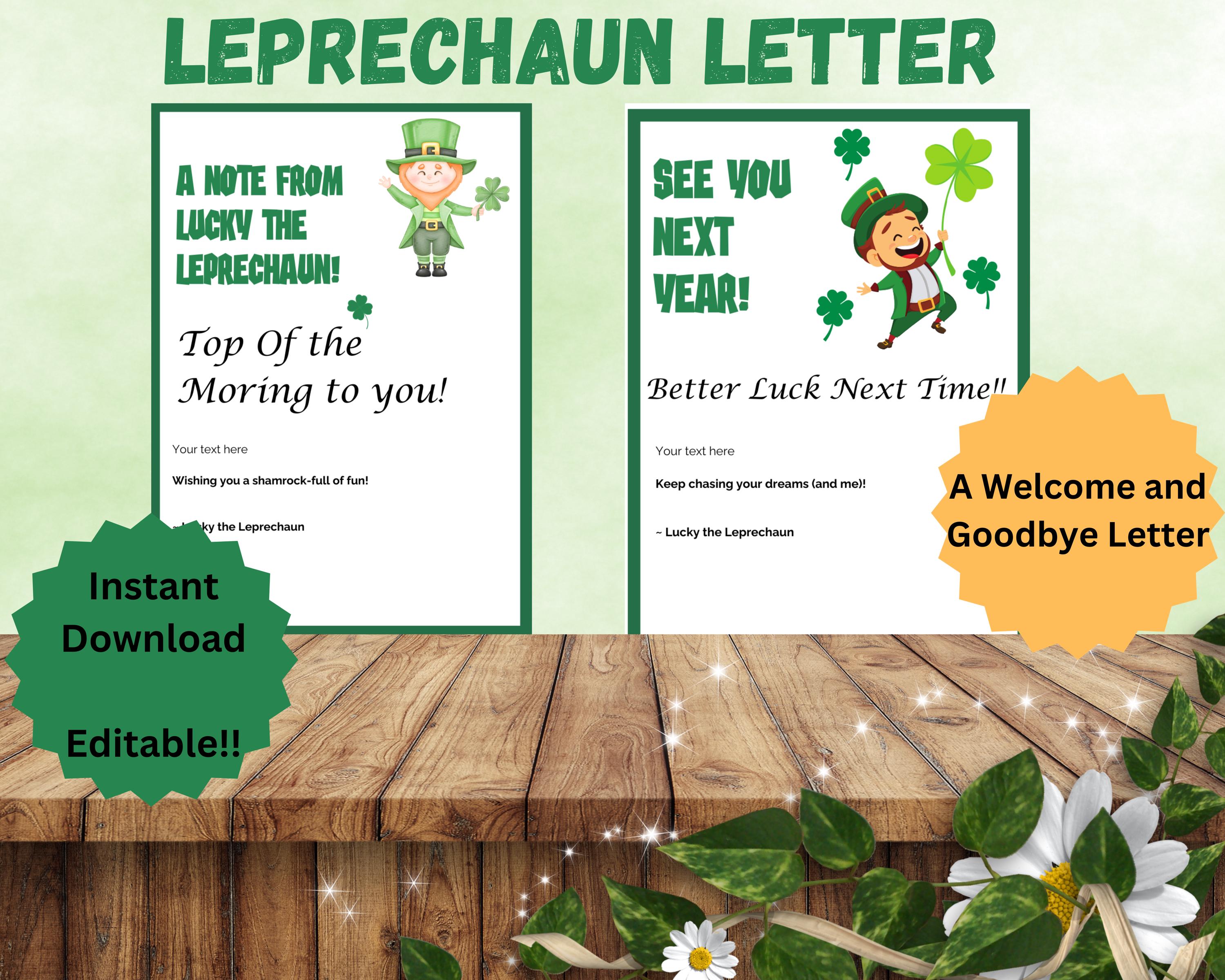 Magical Letter From a Leprechaun - Etsy