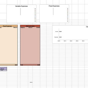 2025 Monthly Budget- Template Excel- Includes: Debt Tracker, Savings ...