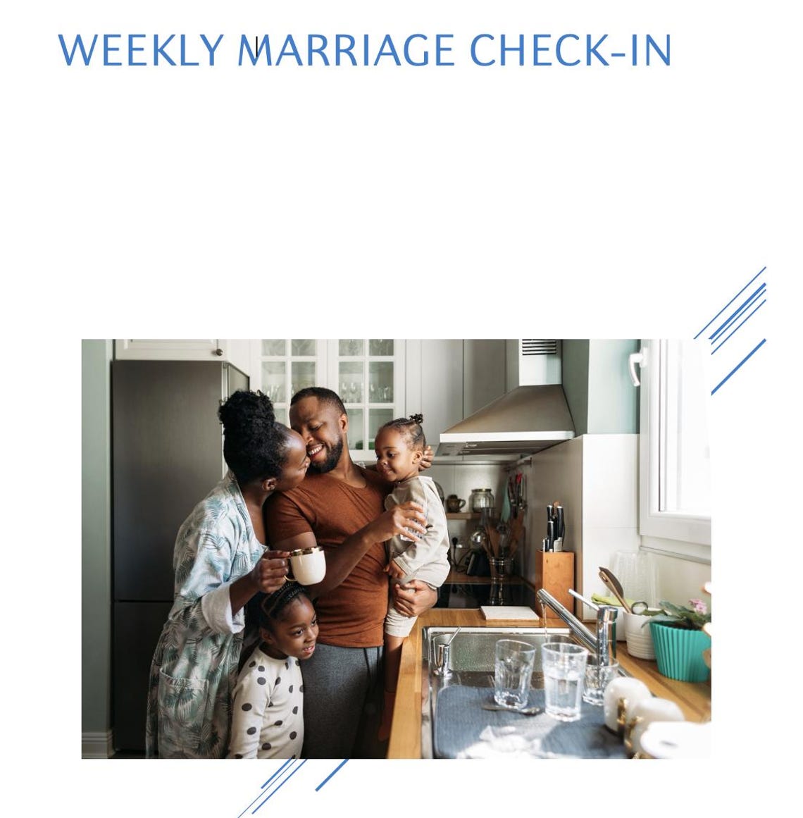Family Check-in Template for Families, Family Check-in Printable ...