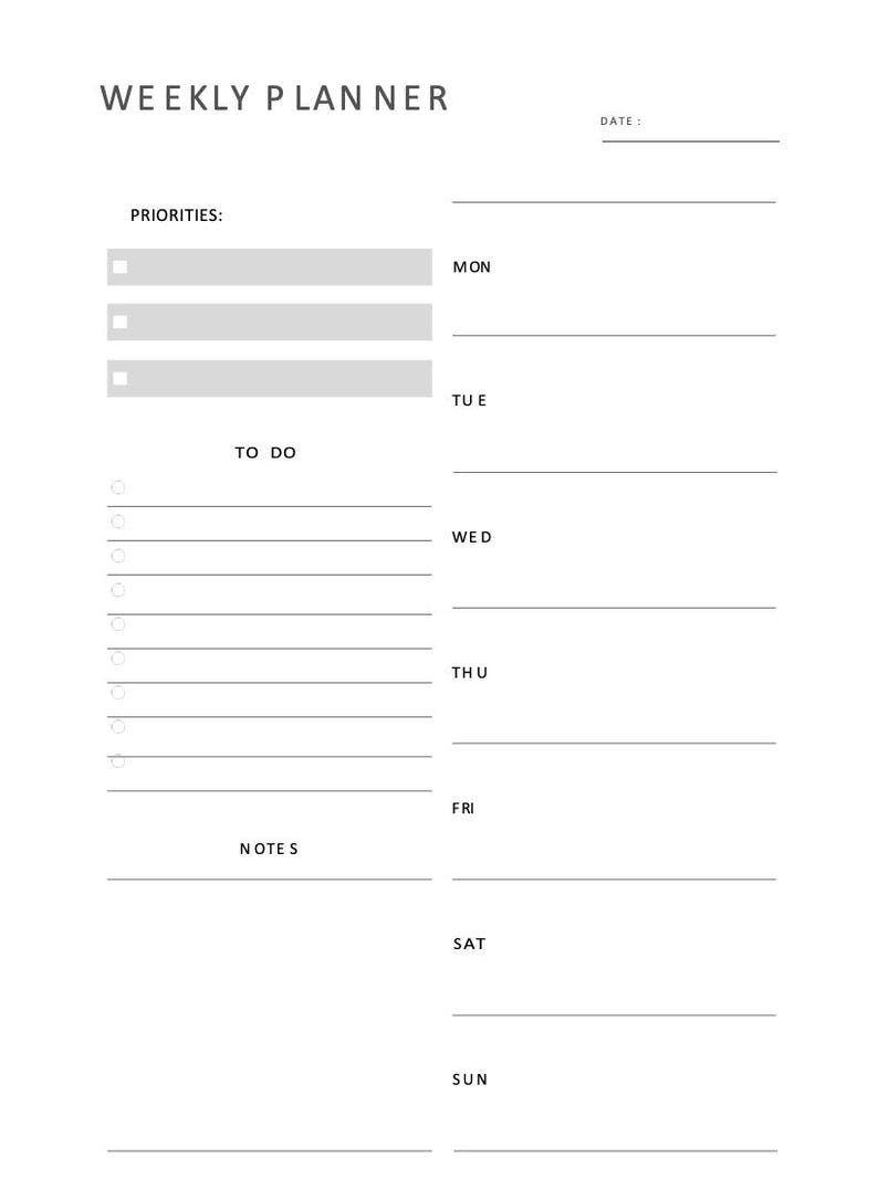2025 Yearly Bundle: Printable Weekly, Monthly, and Yearly Planners ...