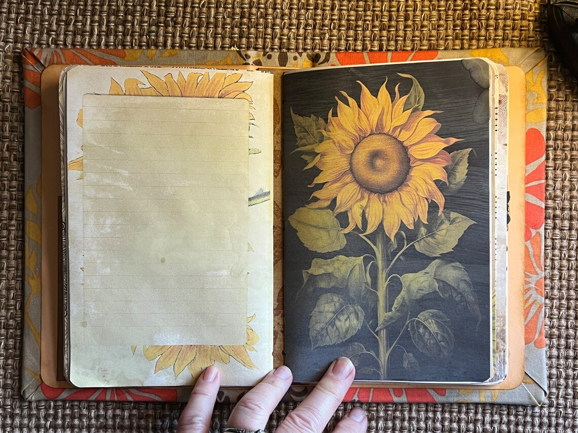 Sunflower Duo Junk Journal - Etsy