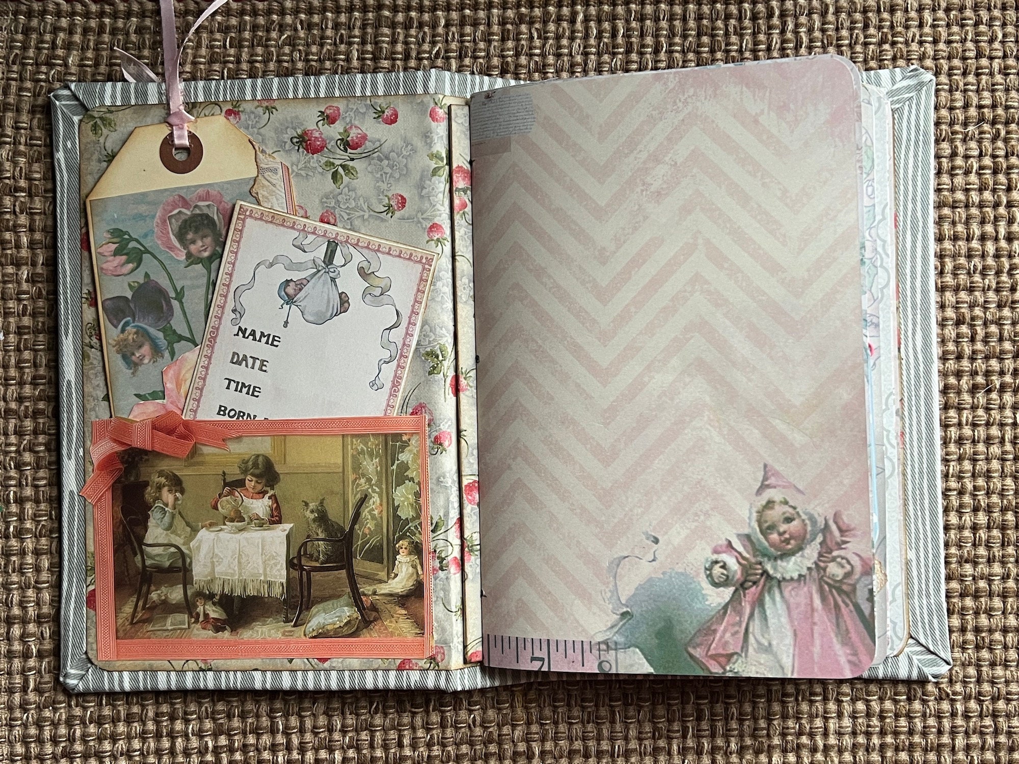 Baby Girl Journal, Baby Junk Journal, Baby Keepsake Journal - Etsy