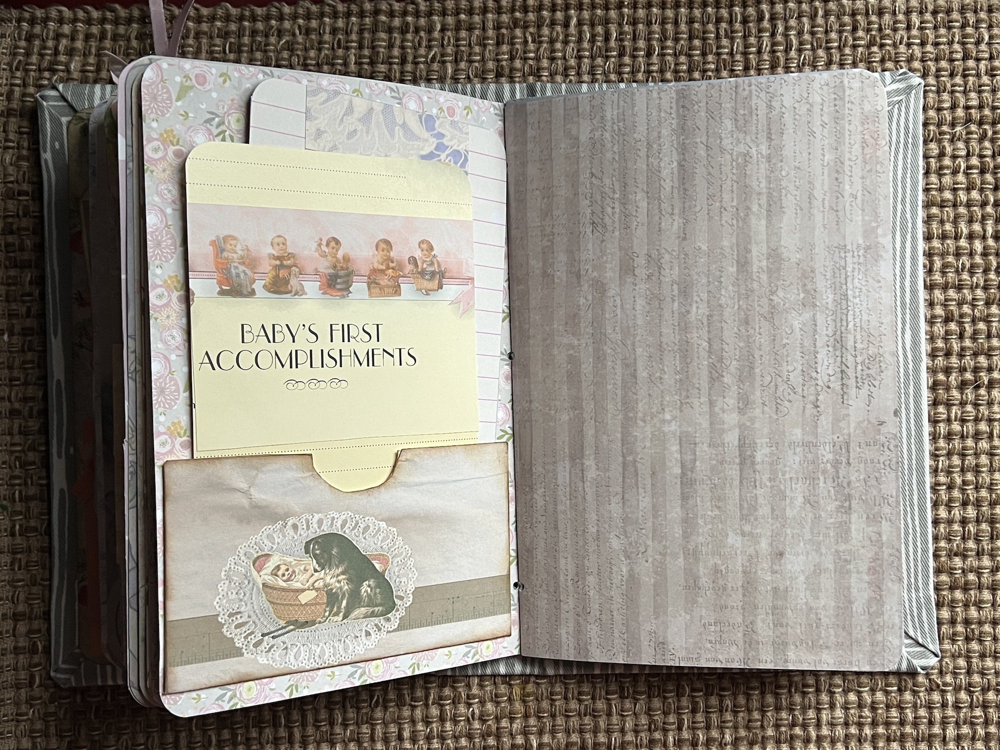 Baby Girl Journal, Baby Junk Journal, Baby Keepsake Journal - Etsy