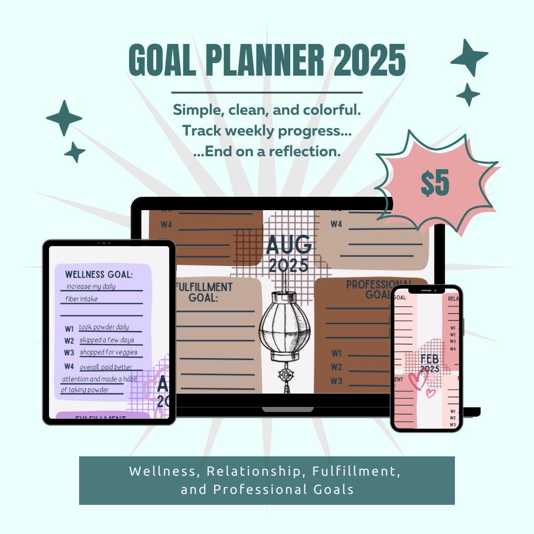 Goal Setting Calendar 2025 - Etsy