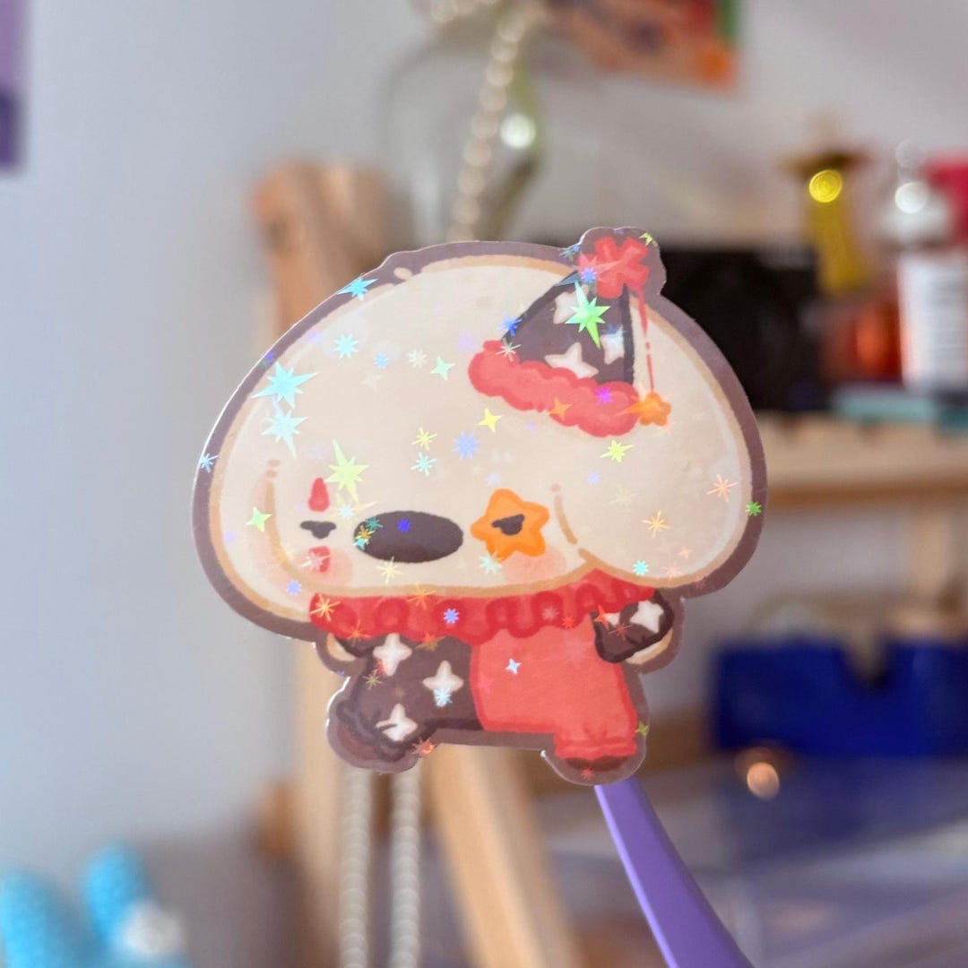 Emo Clown Glitter Vinyl Die Cuts | Sticker Decor, Waterproof Stickers ...
