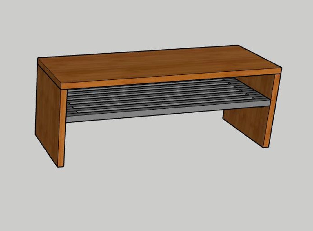 Wardrobe Bench With Shoe Rack Digital Construction Instructions - Etsy