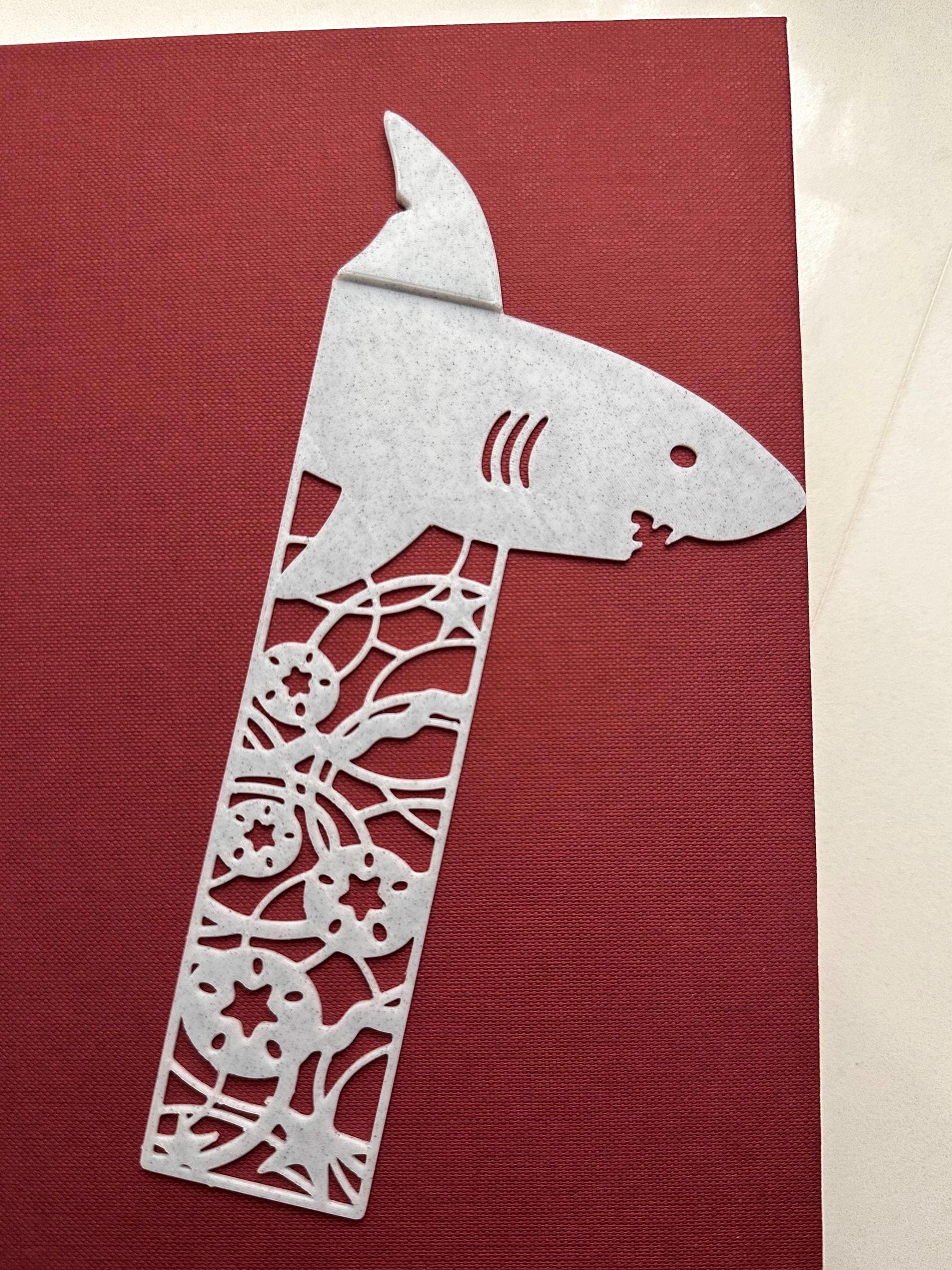 Shark Fin Bookmark, 3D Printed Ocean Design, Sea Life Page Marker ...