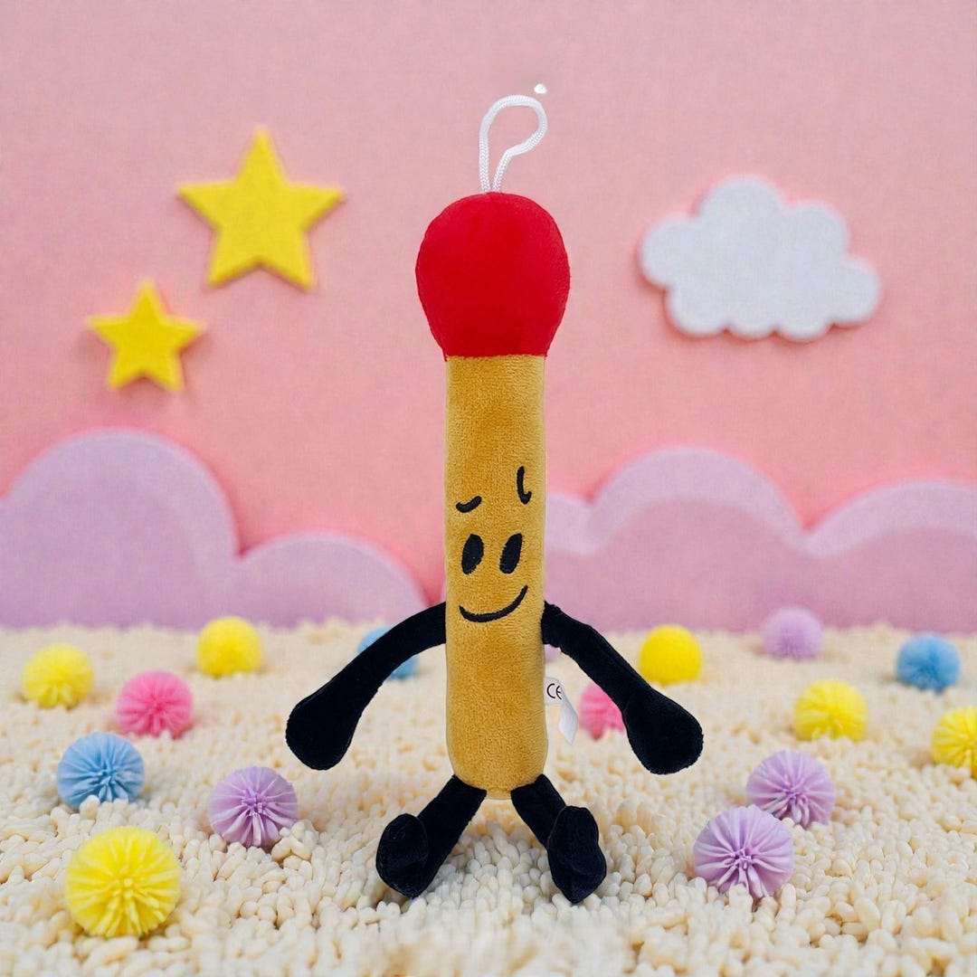 Matchstick Plush Toy, Cute Cartoon Plush Doll, Hanging Stuffed Toy ...