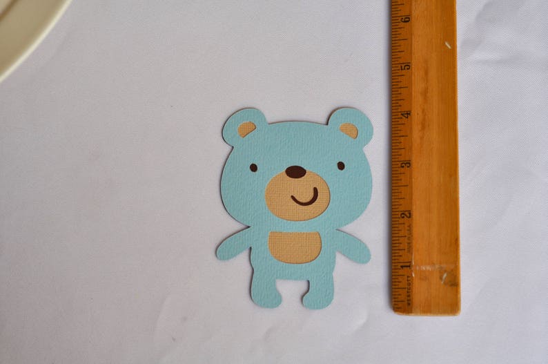 Teddy Bear Cut Outs Blue Teddy Bear Die Cuts Teddy Bear - Etsy