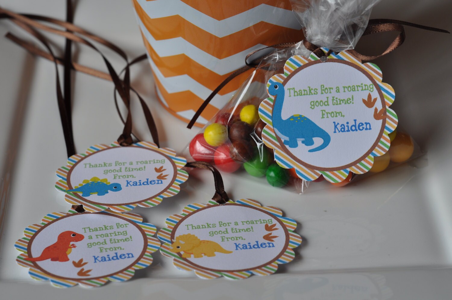 Dinosaur Favor Tags, Dinosaur Party, Dinosaur Theme Favor Tags, Set of ...