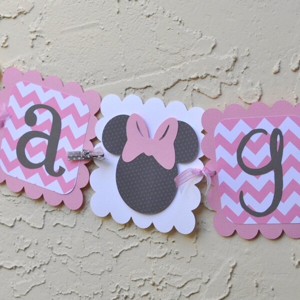 Minnie Mouse Banner - Etsy