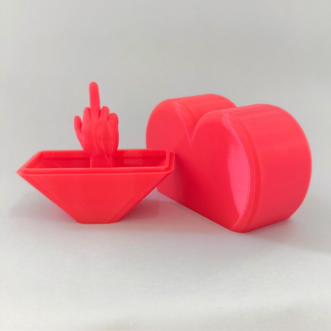 Valentine's Day Prank Gift: Heart-shaped Middle Finger Gag, Ideal ...