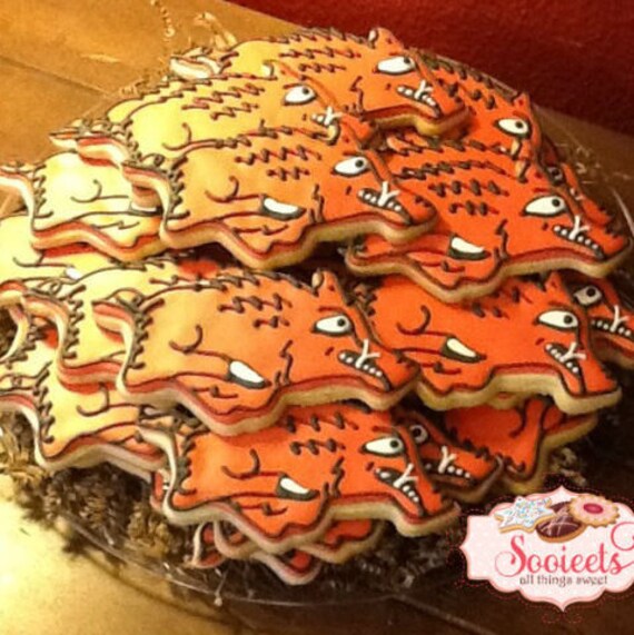 Items similar to Arkansas Razorback Sugar Cookies ( One Dozen) on Etsy