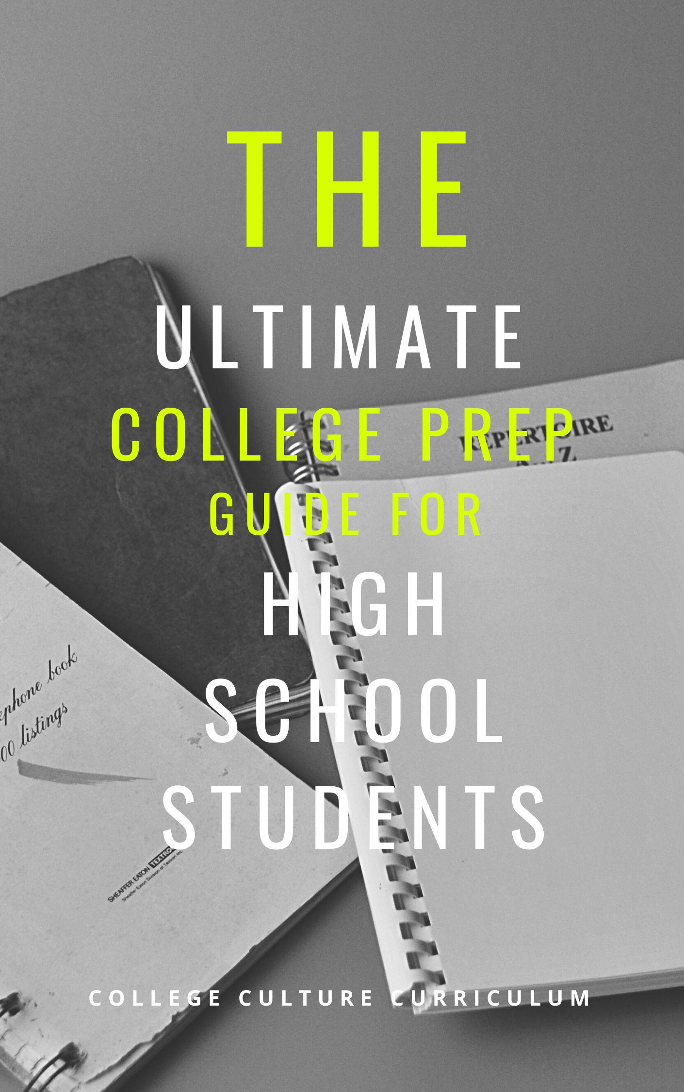 College Prep E-book, College Application Guide, Goal-setting E-book ...