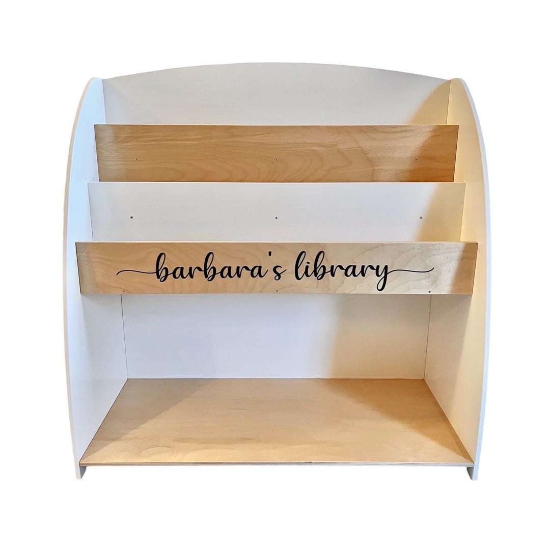 Personalized Toddler Book Case - Montessori Book Case - Personalized ...