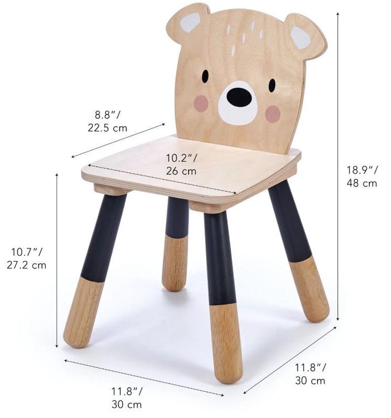 Personalized Kids Bear Chair - Customized Childrens Furniture, Nursery ...