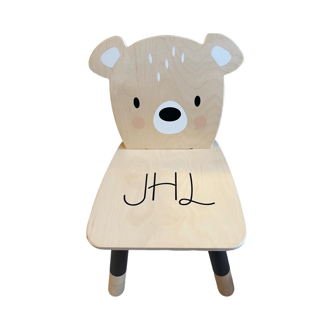 Personalized Kids Bear Chair - Customized Childrens Furniture, Nursery ...