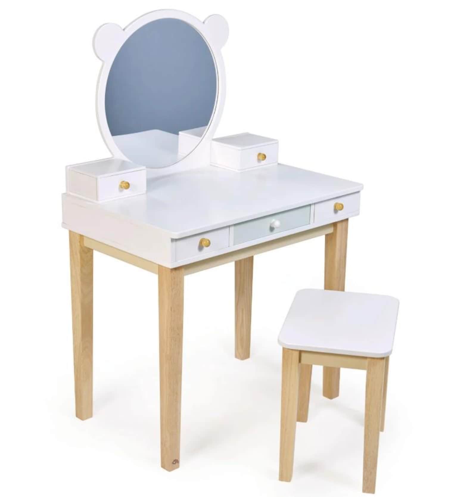 Personalized Kids Vanity Dressing Table Mirror and Seat Childrens ...
