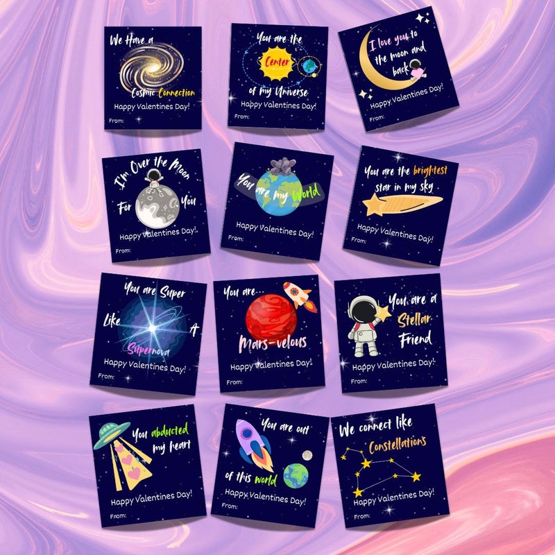 Space Valentine - Etsy