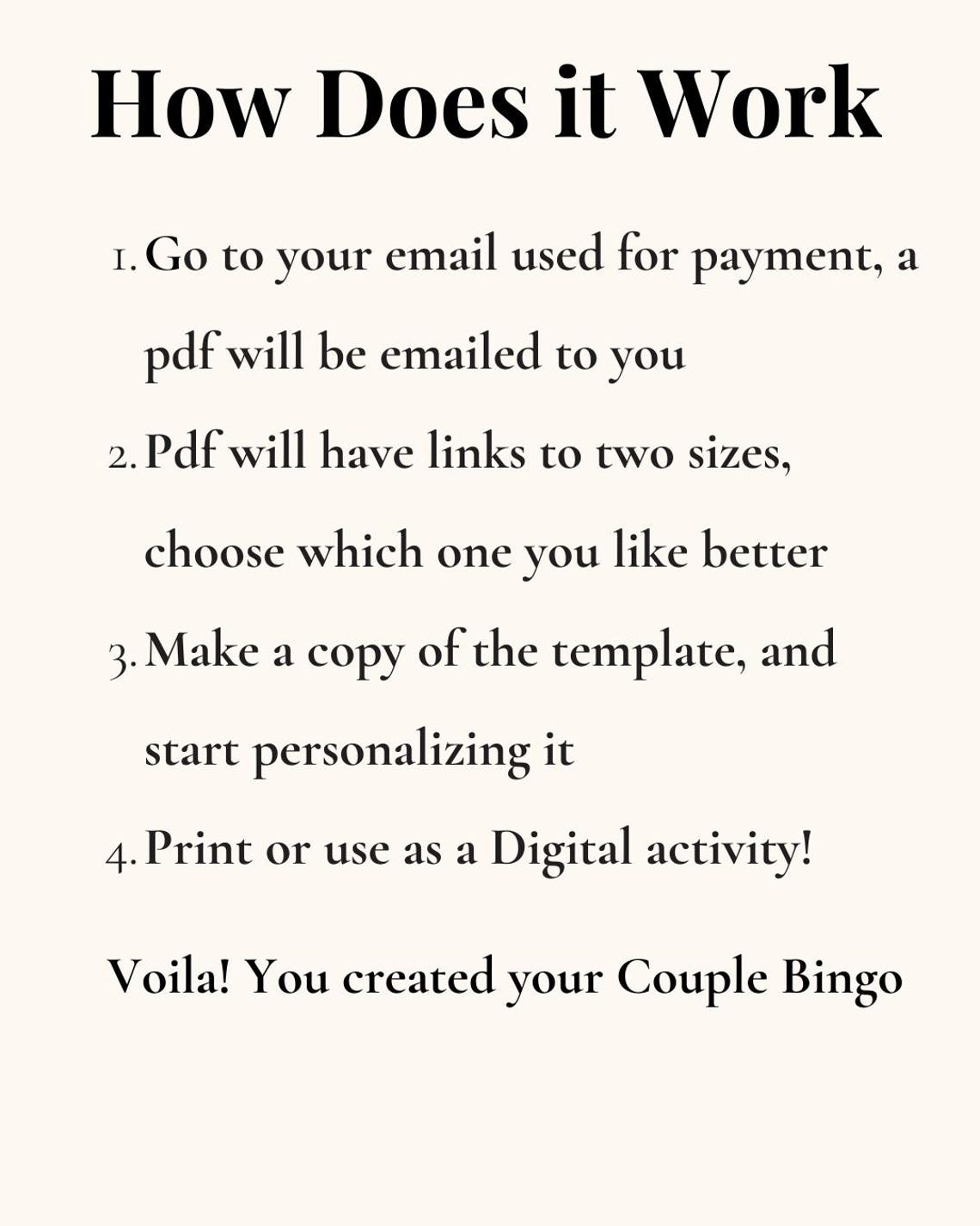 Couples' Vision Board Bingo | Editable Canva Bingo Template | Vision ...