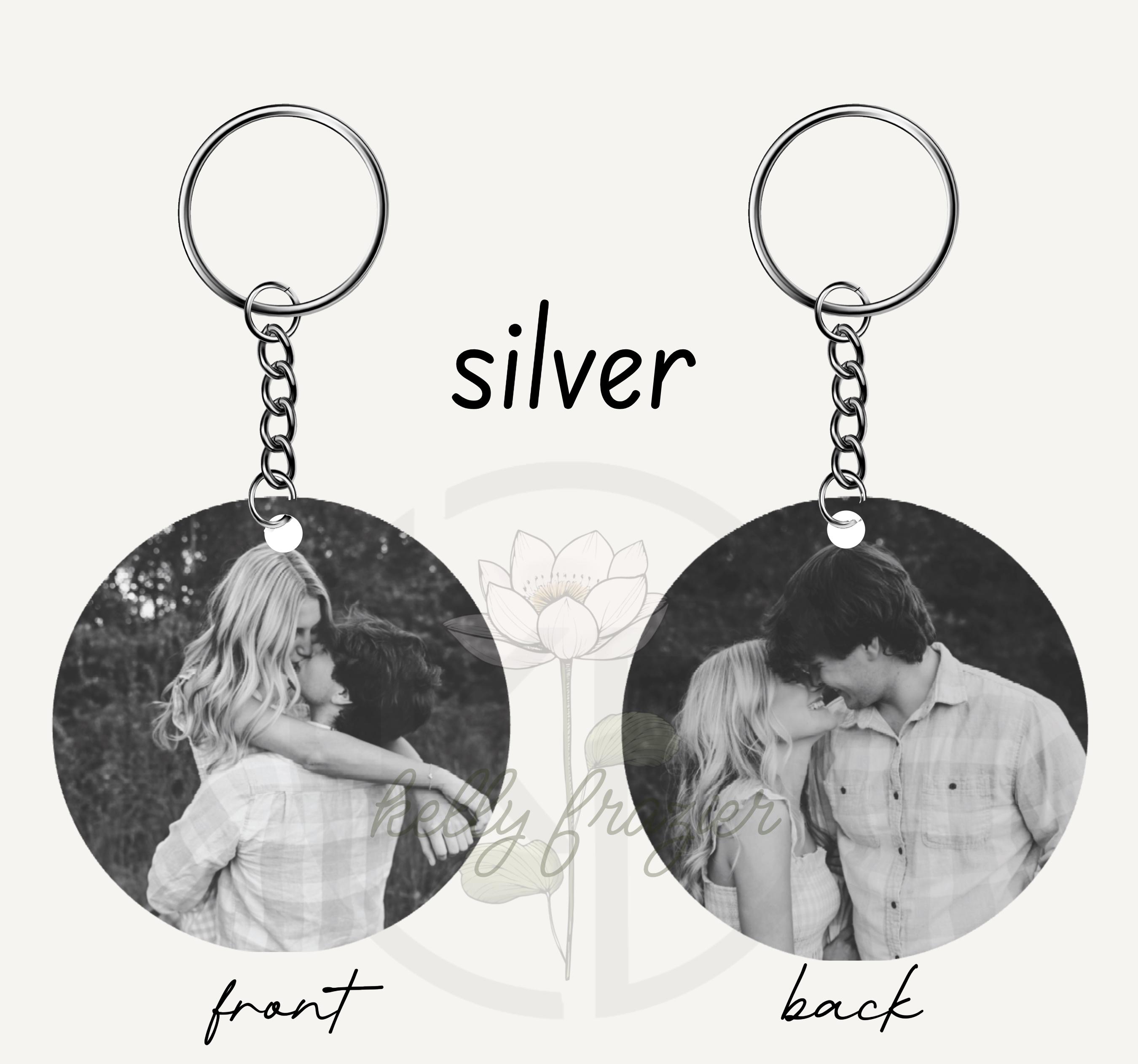 Personalized/photo/double-sided Keychains/sublimated Prints/round ...