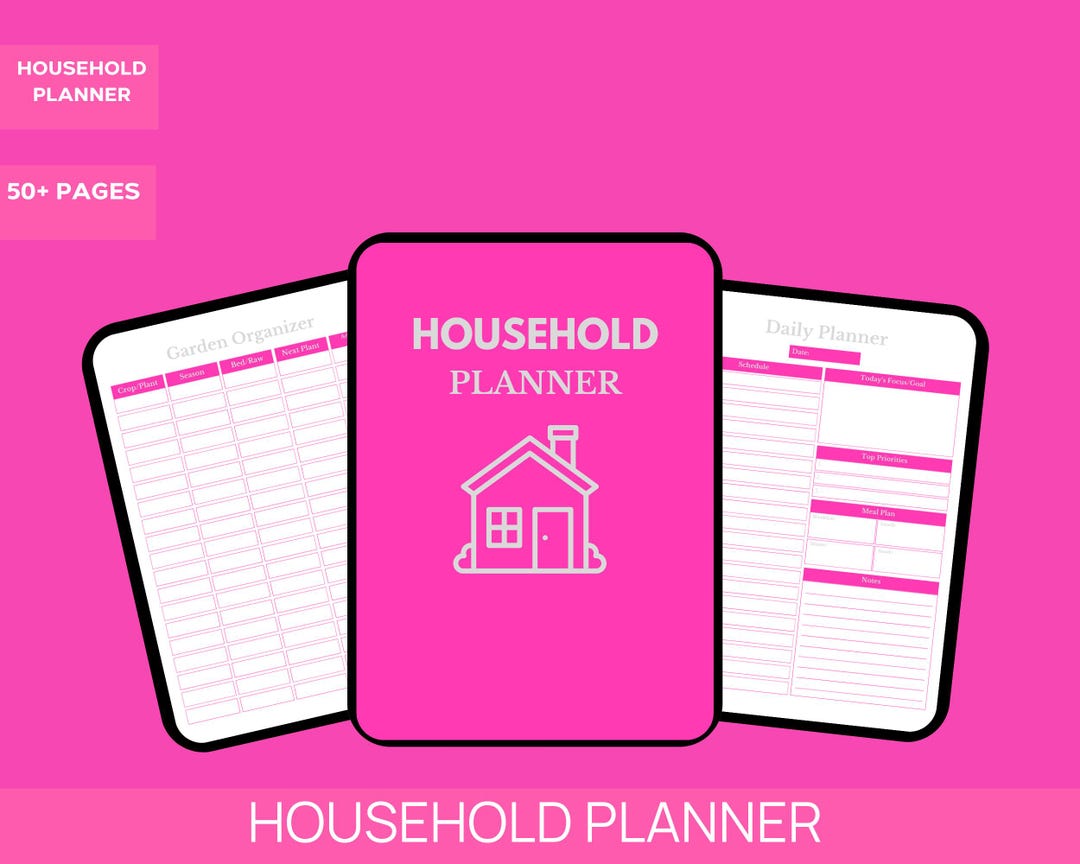 Household Planner | Printable Household Management Binder | Household ...