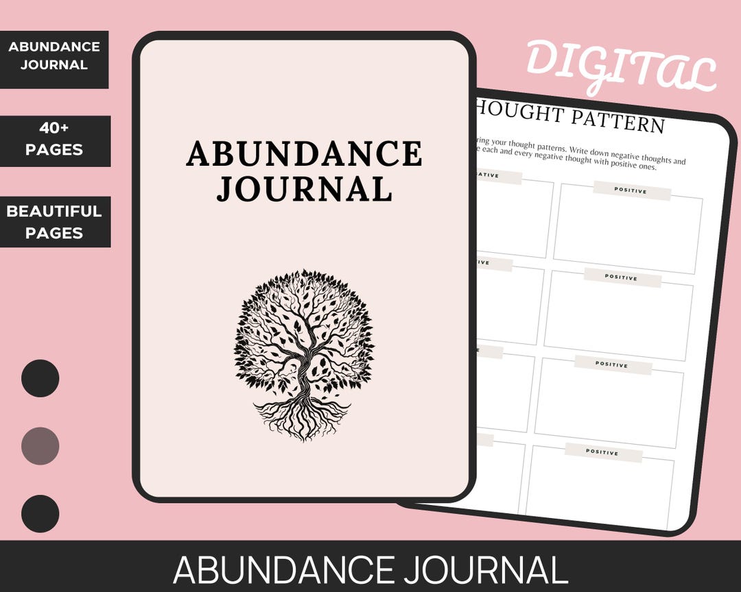 Abundance Planner Abundance Journal Abundance Templates Abundance Tool ...
