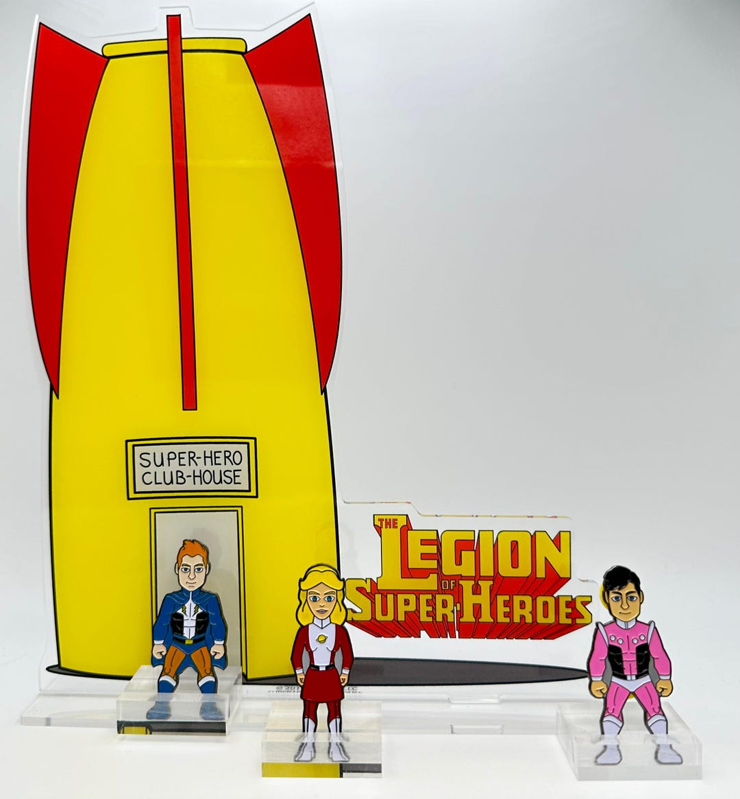 DC Comics Classic the LEGION HEADQUARTERS 1 Acrylic Display 313 - Etsy