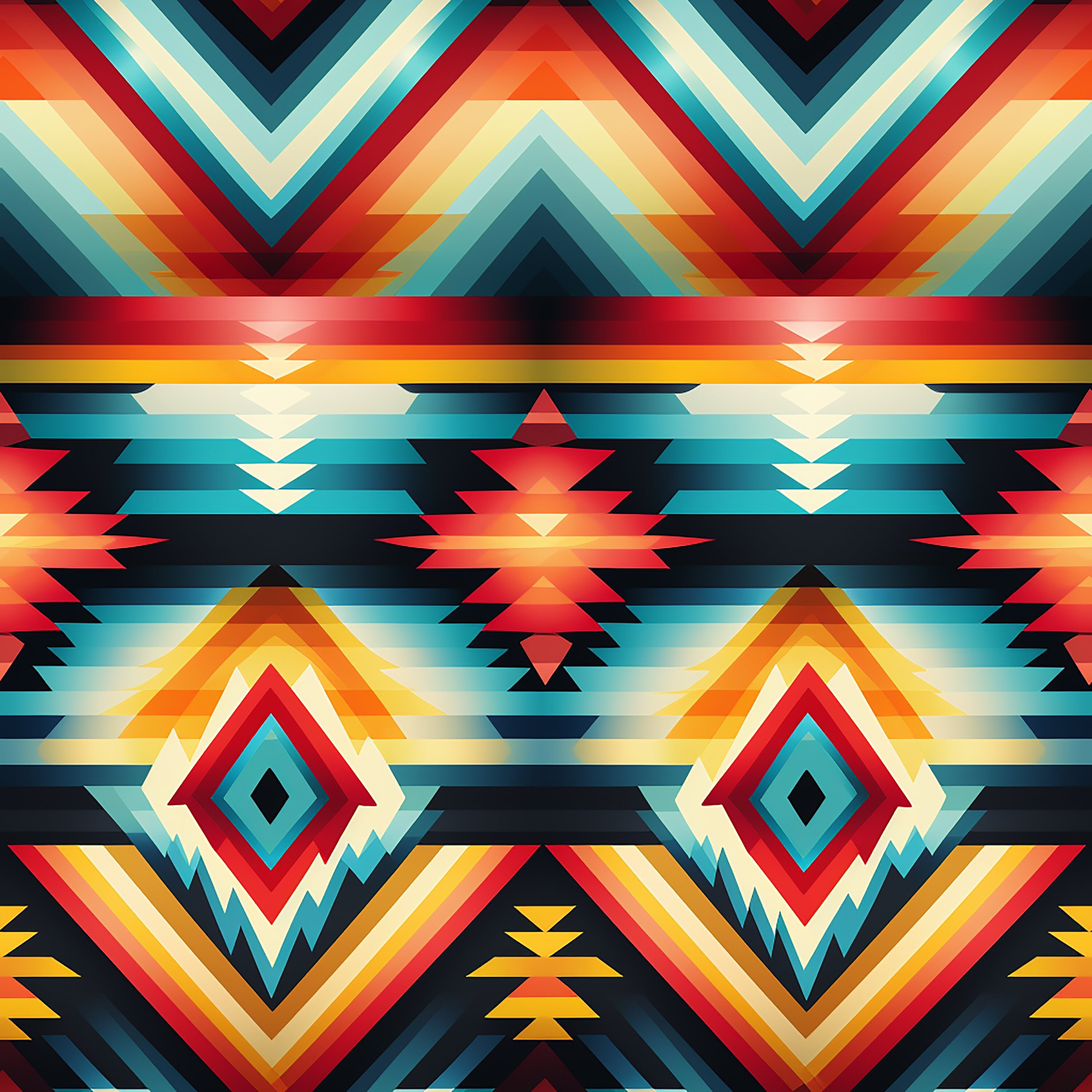 24 Mexican Serape Seamless Digital Patterns, Mexican Blanket Instant ...