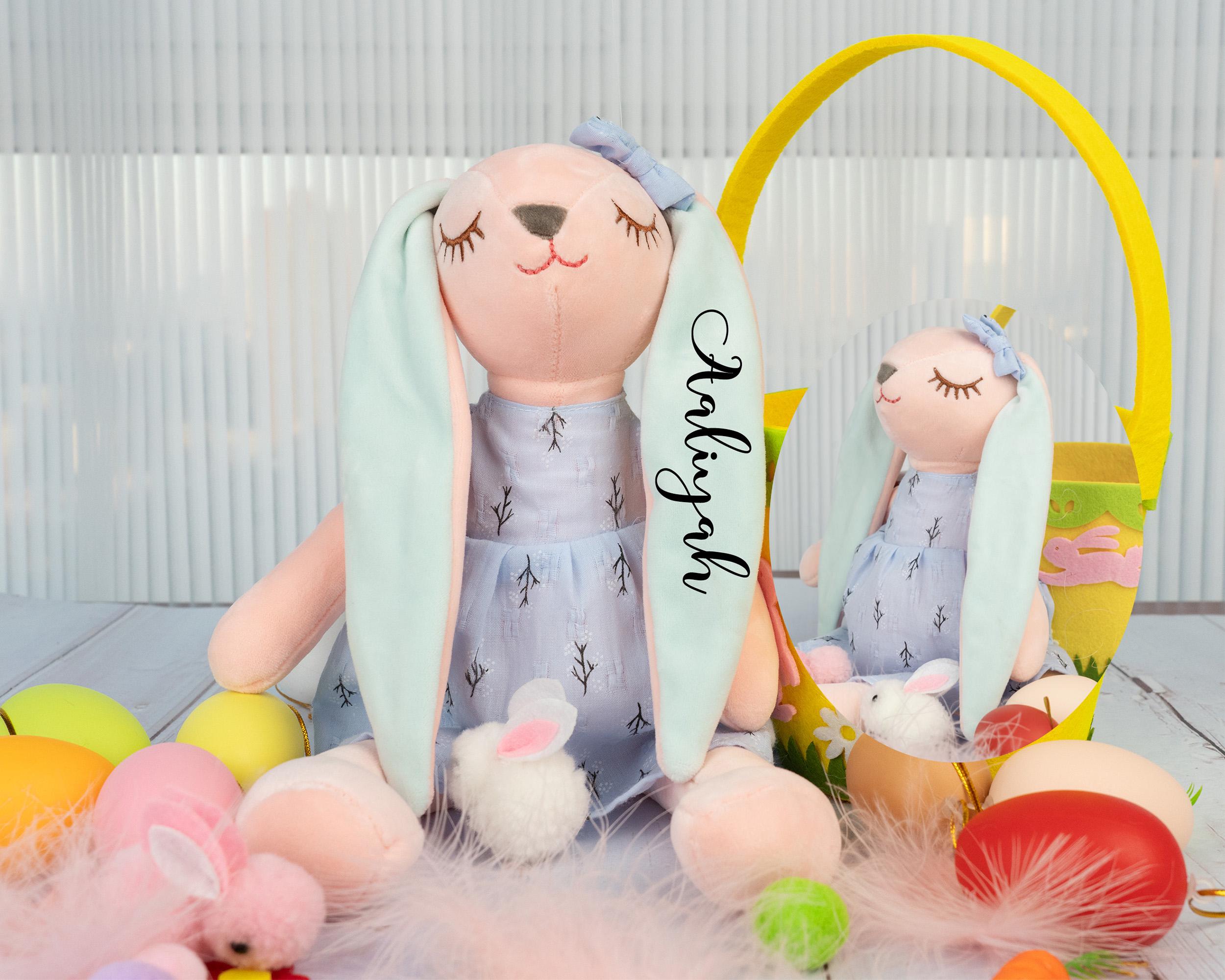 Easter Plush Bunny Rabbit,custom Plush Bunny Rabbit,easter Gift for ...