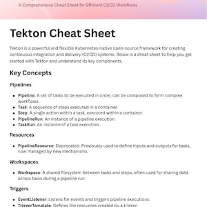 Devops Cheat Sheet Bundle | 54 Printable Guides | 165 Pages for CI/CD ...