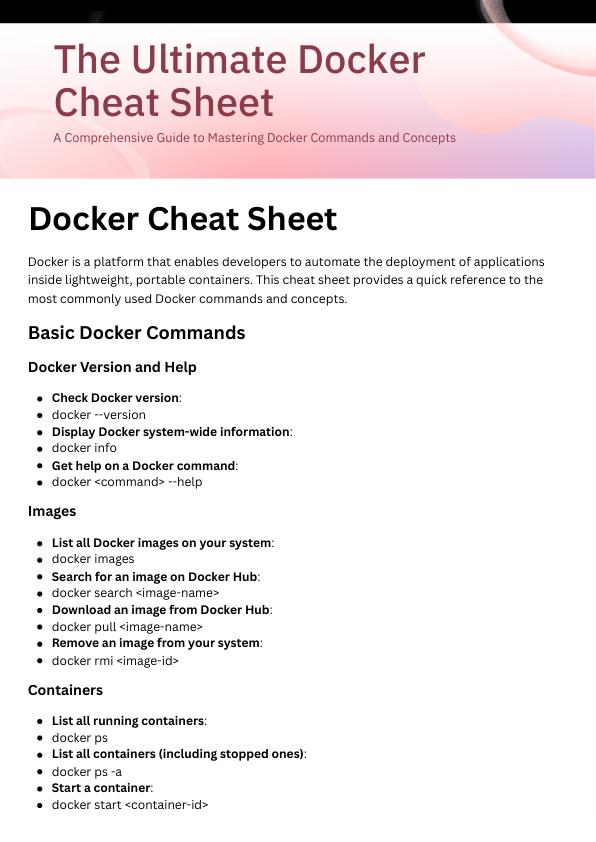 Devops Cheat Sheet Bundle | 54 Printable Guides | 165 Pages for CI/CD ...