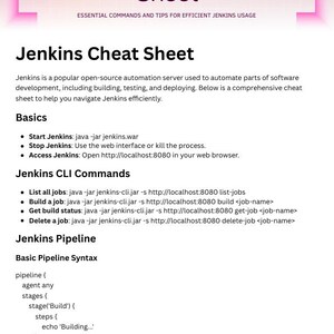 Devops Cheat Sheet Bundle | 54 Printable Guides | 165 Pages for CI/CD ...
