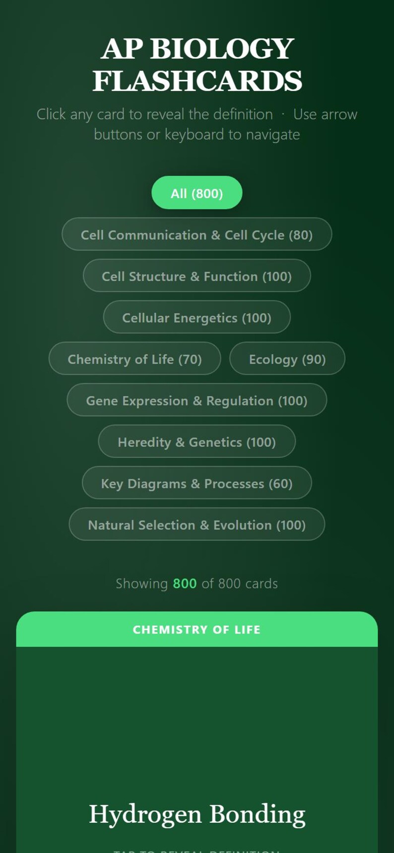 AP Biology Flashcards | 800 Study Cards, PDF - Anki Deck - Interactive ...