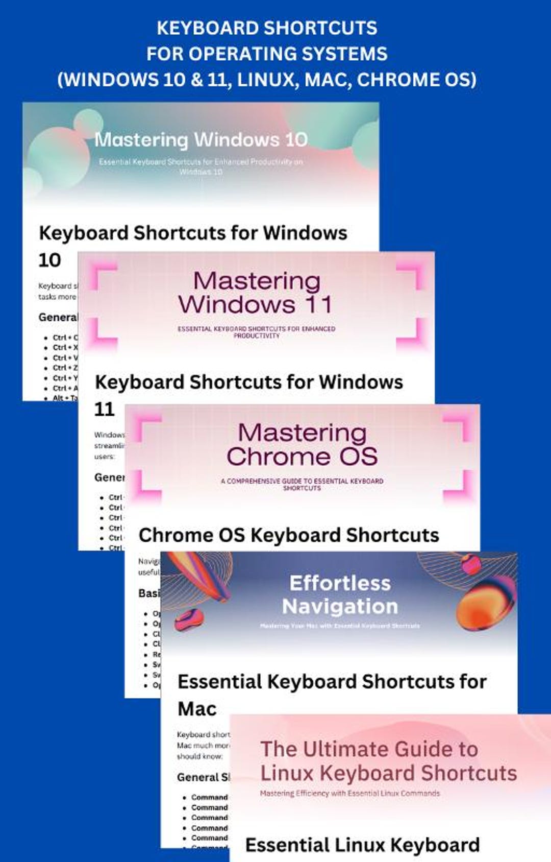 Ultimate Keyboard Shortcuts Guide for Windows Mac Linux and Chrome OS ...