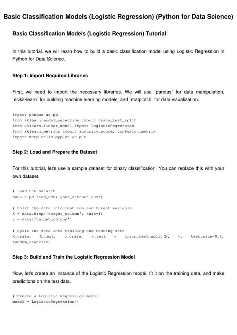 Python for Data Science: Beginner's Guide Ebook - Etsy
