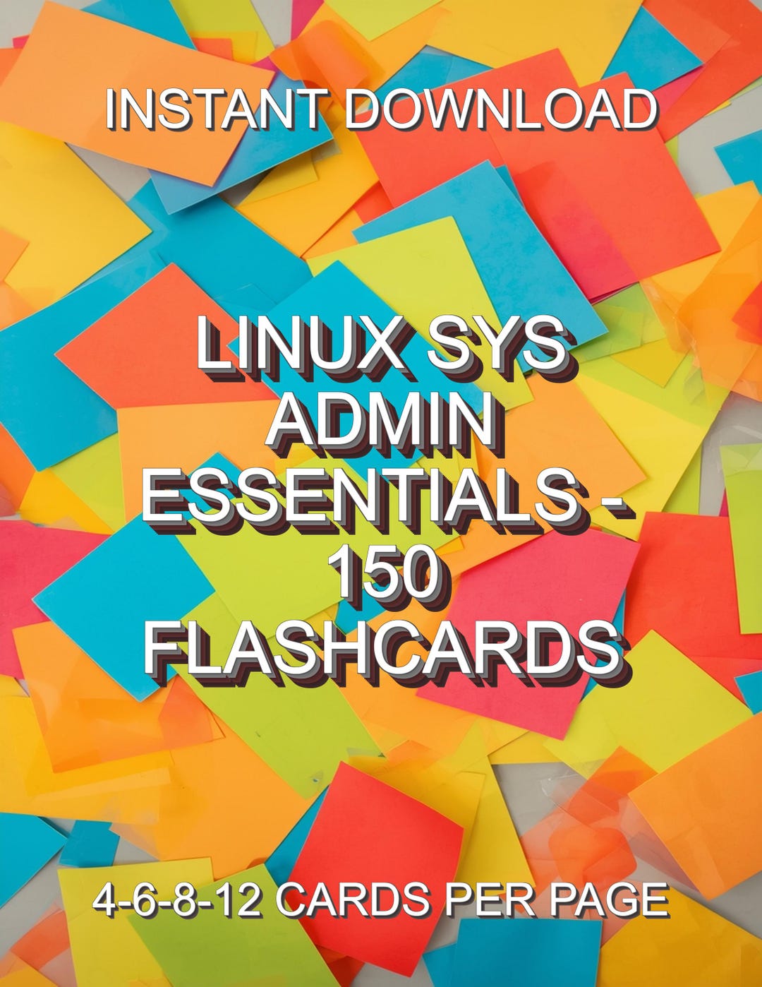 Linux Sysadmin Essentials Flashcards: Printable Cheat Sheet (PDF Download) - Etsy