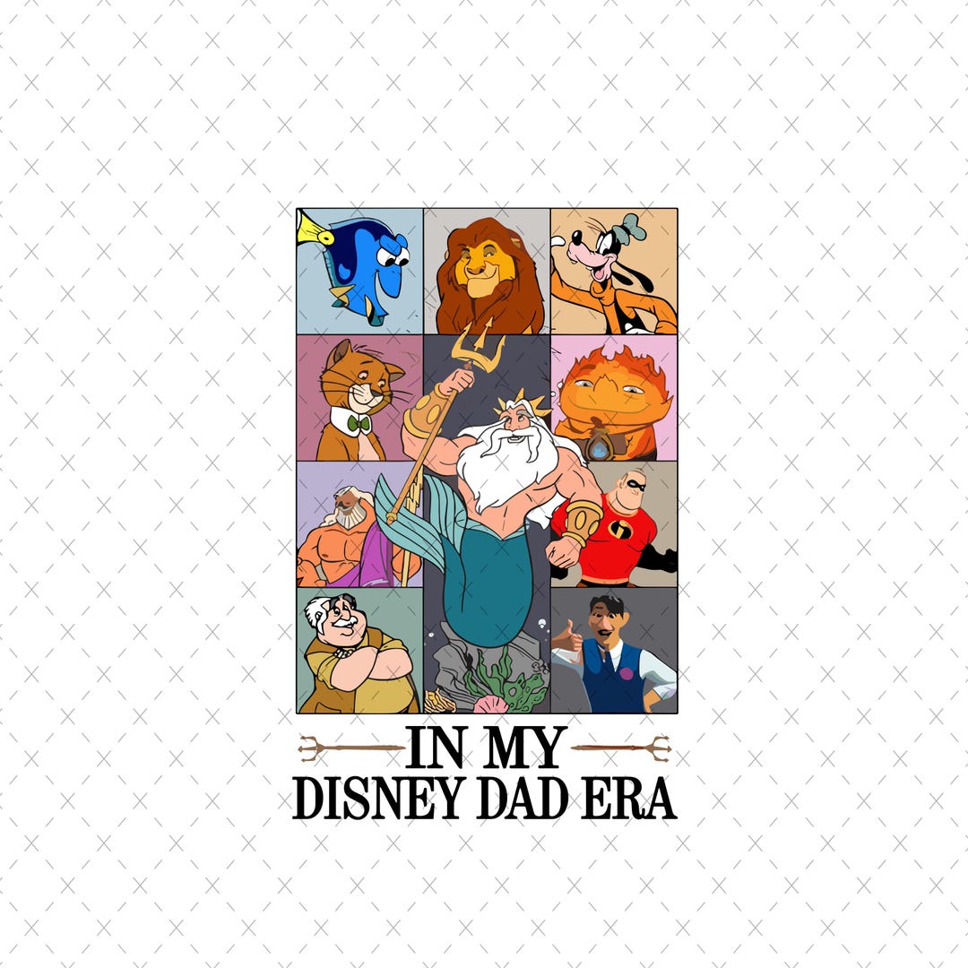 Disney Dad Cartoon Characters PNG, Family Vacation (digital Download ...