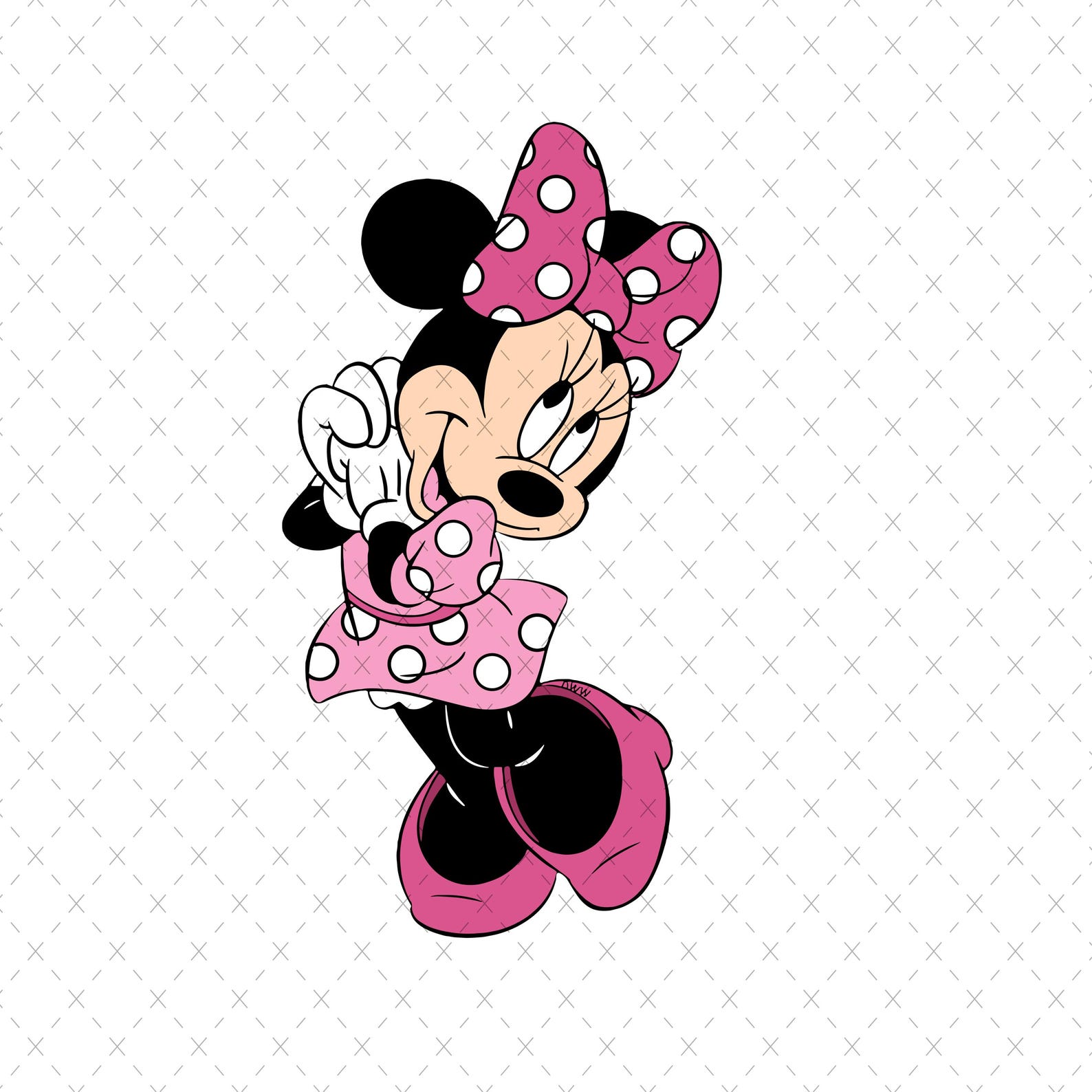 Minnie Mouse SVG Bundle: Pink Girl Numbers, Cricut Ready (digital ...