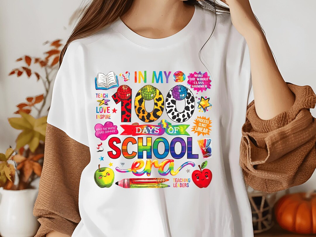 In My 100 Days of School Era PNG, 100 Days of School, 100 Days School ...